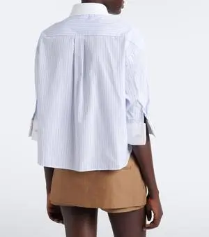 Acne Studios Striped Cotton Poplin Shirt