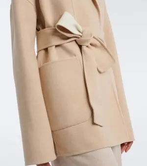 Eleventy Reversible Wool Wrap Coat