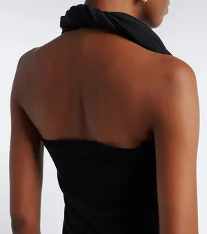 Magda Butrym Wool-blend Gown With Appliques