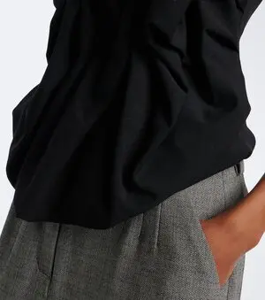 Magda Butrym Floral-applique Wool-blend Top