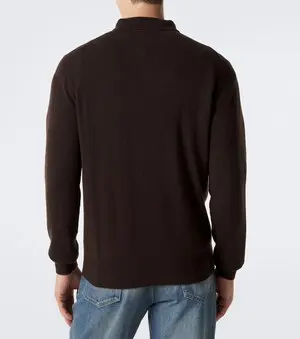 ALLUDE Cashmere Polo Sweater