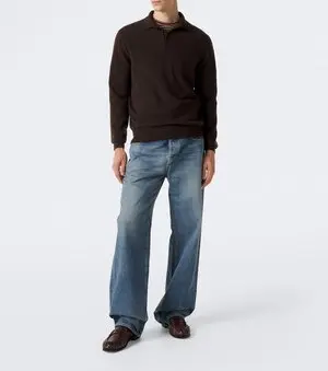 ALLUDE Cashmere Polo Sweater