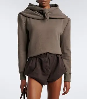 Magda Butrym Cotton-blend Jersey Hoodie
