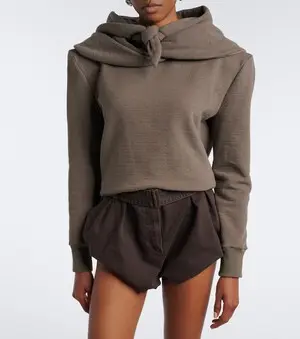 Magda Butrym Cotton-blend Jersey Hoodie
