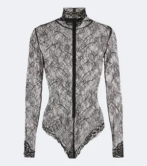 Valentino Garavani Lace Bodysuit - Black