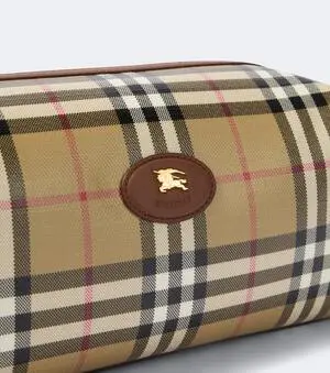 Burberry Check Canvas Toiletry Bag