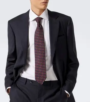 Rubinacci Printed Silk Tie