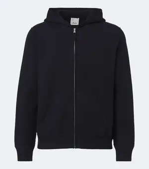 ALLUDE Hooded Wool And Cashmere Jacket - Blue