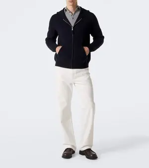 ALLUDE Hooded Wool And Cashmere Jacket