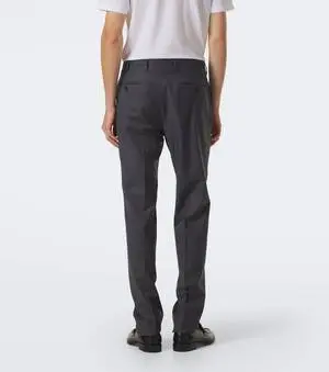 SLOWEAR Virgin Wool Flannel Slim Pants