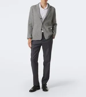 SLOWEAR Virgin Wool Flannel Slim Pants