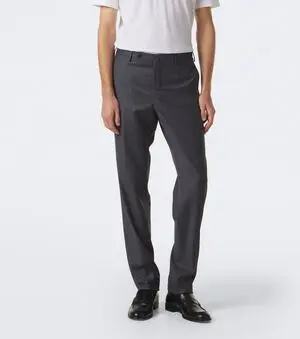 SLOWEAR Virgin Wool Flannel Slim Pants