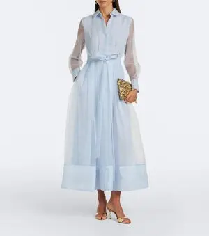 Simkhai Montgomery Shirt Dress - Blue
