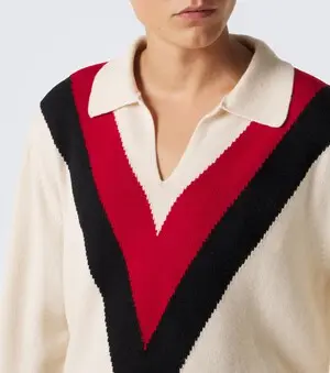 Valentino Garavani Jacquard Cashmere Polo Sweater