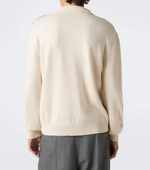 Valentino Garavani Jacquard Cashmere Polo Sweater