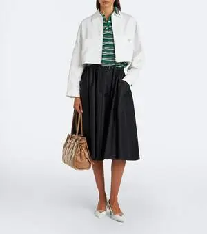 Prada Cropped Denim Jacket