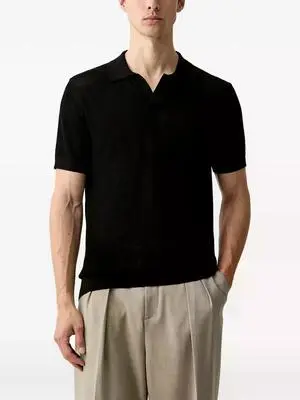 Karl Lagerfeld Mesh-knit Polo Shirt