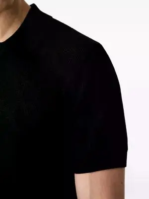 Karl Lagerfeld Mesh-knit Polo Shirt
