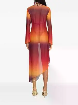AMIR SLAMA X Tati Barbieri Ombré-effect Asymmetric Beach Cover-up