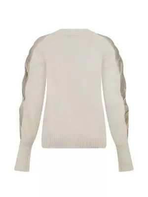 MOORER V-neck Sweater - White