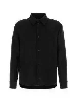 JIL SANDER Wool Shirt Jacket - Black
