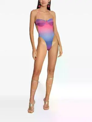 AMIR SLAMA Gradient-effect Cut-out Swimsuit