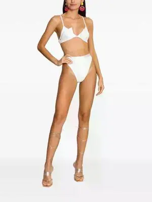 AMIR SLAMA X Tati Barbieri Geometric-cup High-waisted Bikini