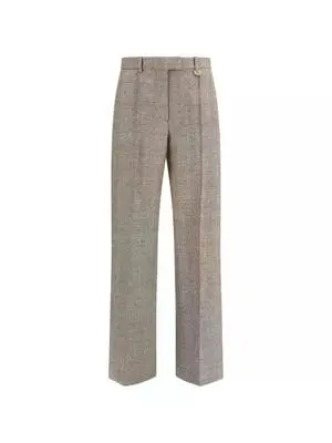 Burberry Check Tailored Trousers - Brown
