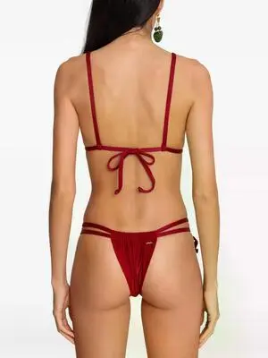 AMIR SLAMA X Tati Barbieri Triangle-top Side-tie Bikini