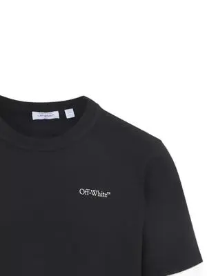 Off-White Logo-print Cotton T-shirt - Black