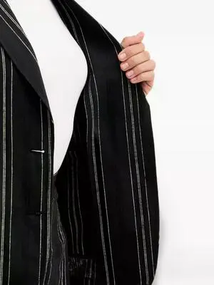 BENETTON Pinstripe-pattern Notched-lapels Blazer
