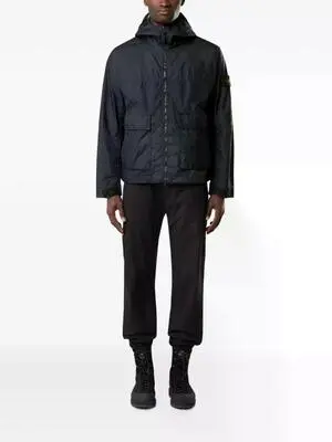 Stone Island Hooded Logo-patch Jacket