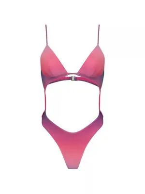 AMIR SLAMA X Tati Barbieri Gradient-effect Cut-out Swimsuit - Pink