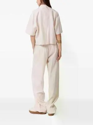 GAELLE PARIS Cropped Short-sleeve Shirt