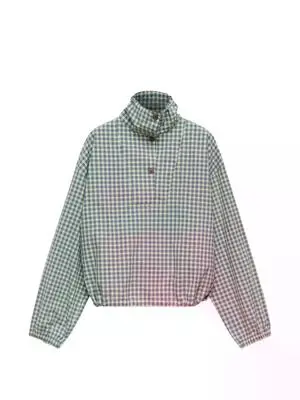 Marni Checked Drawstring Shirt - White