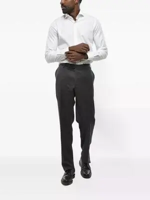 Corneliani Flat-front Wool Trousers