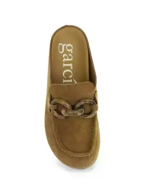 PEDRO GARCIA Bilma Chain-link Suede Mules