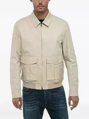 Corneliani Zip-up Flap-pocket Shirt Jacket - Neutrals
