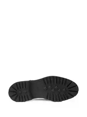 DOUCAL'S Double-buckle Leather Loafers