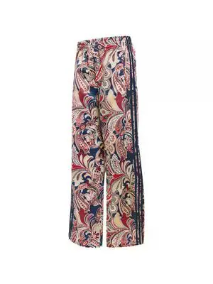 Adidas Paisley Print Wide Leg Track Pants - Blue