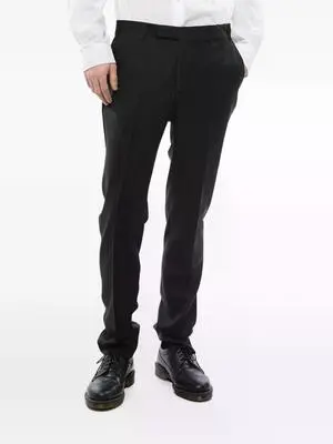 Corneliani Virgin-wool Tailored Trousers - Black