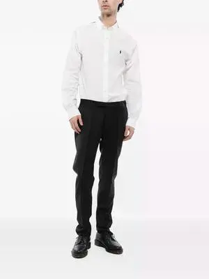 Corneliani Virgin-wool Tailored Trousers - Black