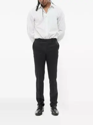 Corneliani Pressed-crease Virgin Wool Trousers
