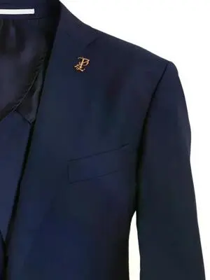 Pal Zileri Logo-plaque Single-breasted Blazer