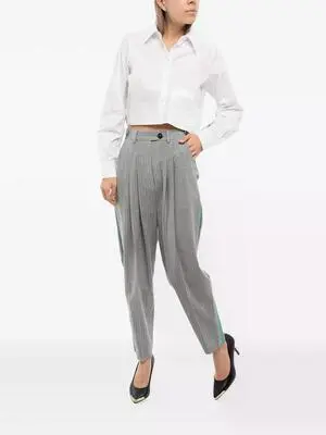 John Richmond Pinstripe-pattern Pleated Trousers