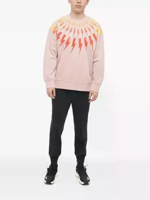 Neil Barrett Fair-isle Thunderbolt-print Sweater