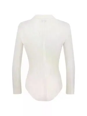 CAYET Jill Ribbed-knit Bodysuit