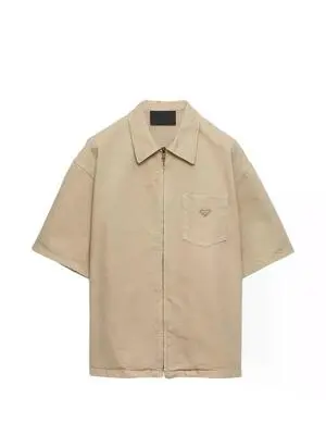 Prada Old Denim Shirt - Neutrals