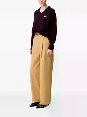 Claudie Pierlot Logo-patch V-neck Sweater