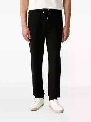 Karl Lagerfeld Drawstring Zipped-pocket Track Pants - Black